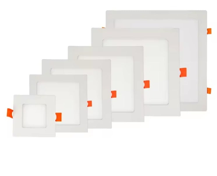 LED Ceiling Light Square Super SLIM Panel WHITE DIMMABLE 3watt-4watt-6 ...