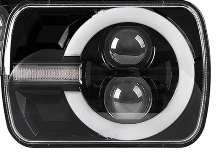 LED Headlight, 5x7 Chrome, Hi/Low Beam, 45W #1363 – LED Distribution