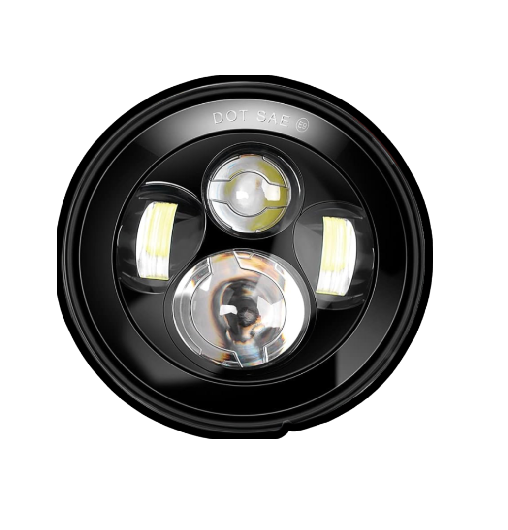 LED Headlights, Round, 7 in, Black, #0426 – LED Distribution