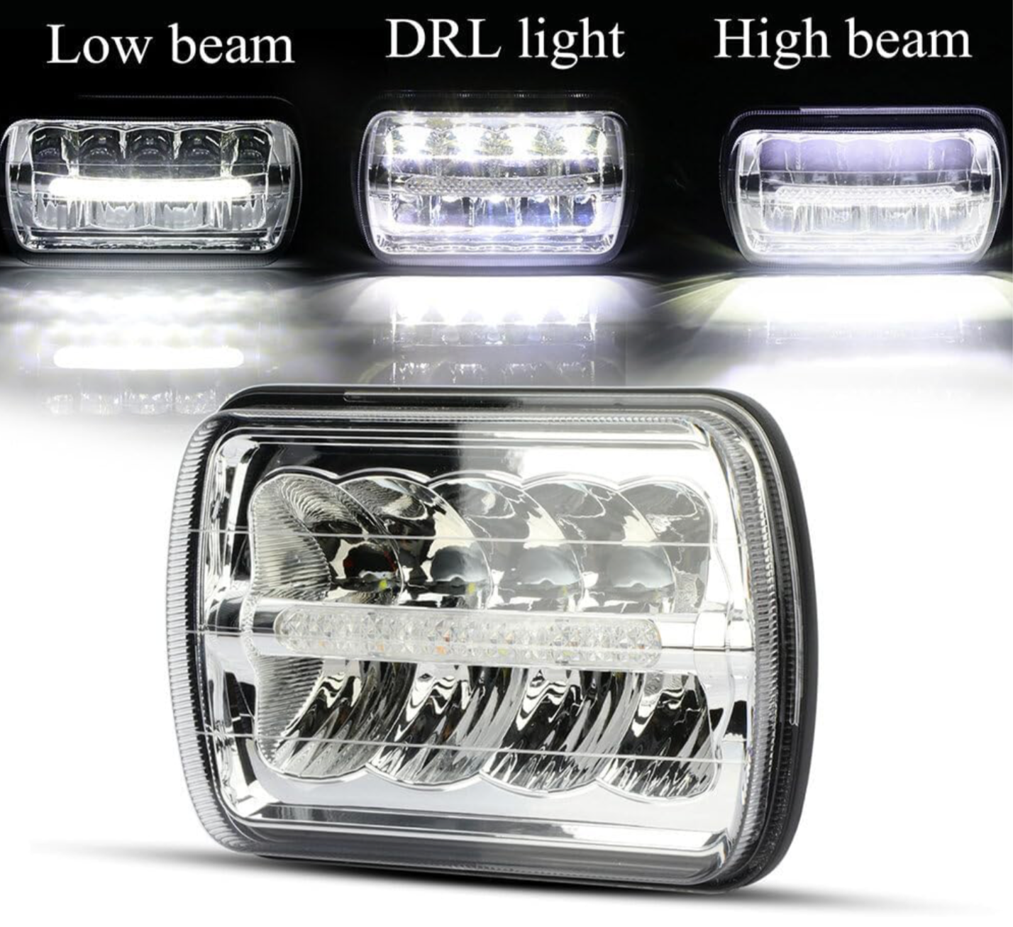 LED Headlights, 5x7 in, Hi/Low Sealed Beam, #0904 – LED Distribution