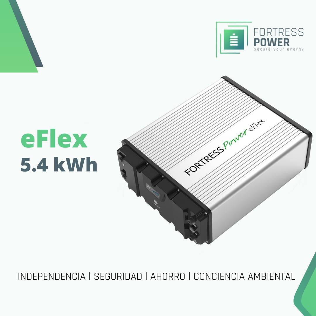 Fortress eFlex 5.4kWh LFP Battery Lithium Ion Phosphate Battery – LED ...