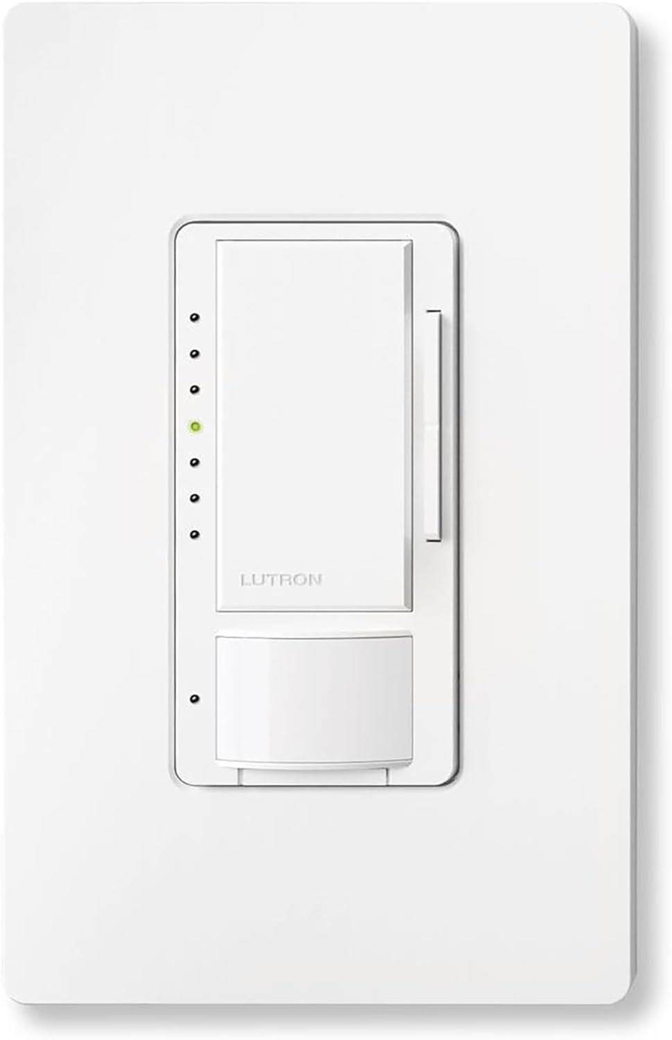 Lutron Maestro LED+ Dimmer and Vacancy Sensor, Single Pole and Multi-L ...
