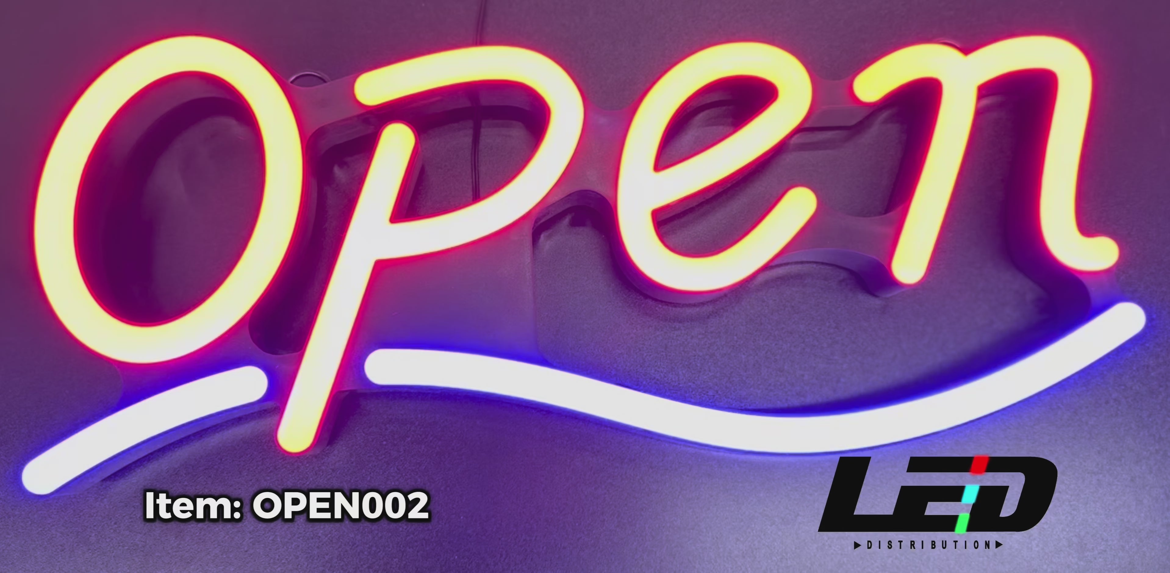 OPEN LED Ultra Bright NEON Sign #OPEN002 – LED Distribution